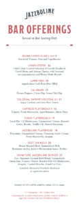 Bar Offerings - Jazzboline